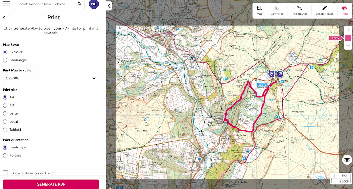 OS Maps App Review: Free & Paid Subscription | PeakDistrict.org